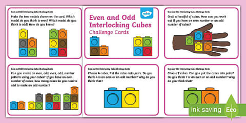 Even and Odd Problem Solving Task Cards