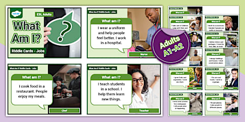 ESL Talking About Jobs Reading Comprehension [Adults, A1]
