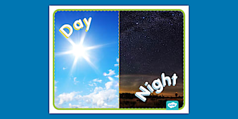 First Grade Objects in the Sky Day and Night PowerPoint & Google Slides