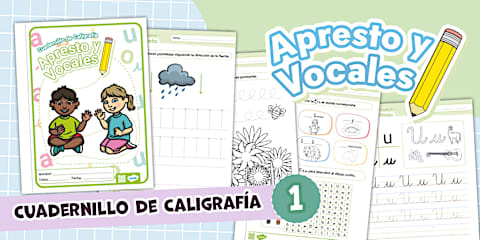 Cuadernillo de Escritura: Las Vocales