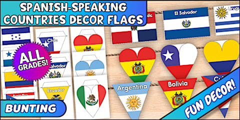 Spanish Language Map Labeling Worksheet