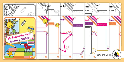 Kindergarten End-of-the-Year Memory Booklet