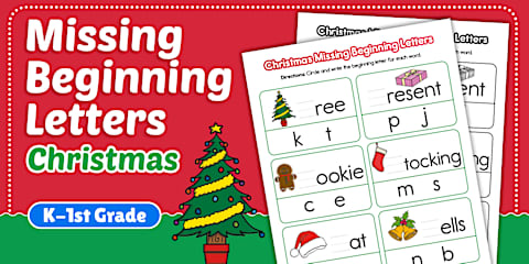 Christmas Rhyming Cut and Paste Worksheet
