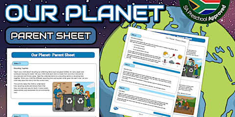 Preschool: Our Planet- Discussion Sheet