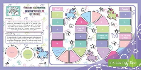 Unicorn Counting and Addition to 10 - EYFS Maths Games