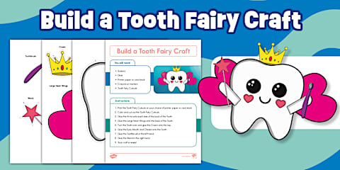 Dazzling Design for the Tooth Fairy Worksheet