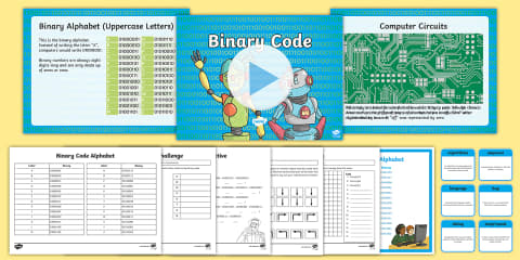 Binary Worksheet - Coding and Binary - Twinkl