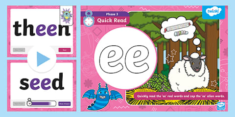Grade 3 Phonics: ee, ea, ey PowerPoint Presentation