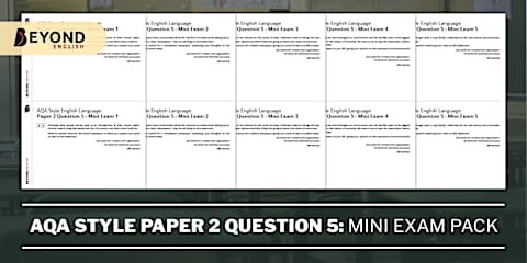 AQA Language Paper 2 Question 5 Lesson Pack