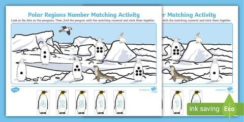 Perfect Penguins 1 to 10 Sorting Maths Activity