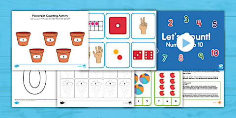Let's Count! Numbers 1-10 Activity Pack B