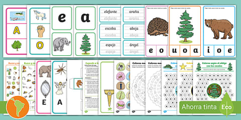 Póster de las vocales- Guía de trabajo