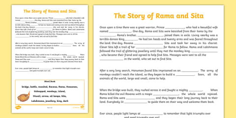 Rama and Sita Diwali Storyboard Template