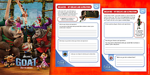 GOAT Movie: Dream Big – My Strengths and Talents Activity Pack