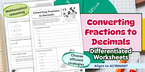 Converting between Fractions, Decimals and Percentages Guide