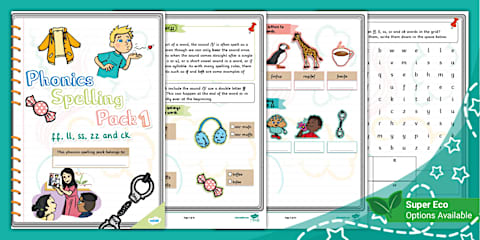Grade 2 Phonics: zz Assessment Sheet