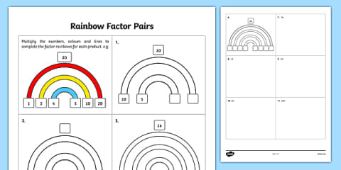 Factor Bugs Activity Sheet