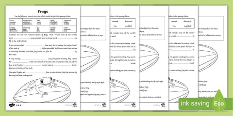 Frogs Fact File