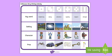 Roll a Story Narrative Writing Activity for 1st-2nd Grade