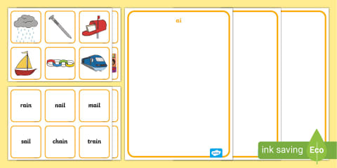 Long O Sound Family Word Sorting Activity Pack