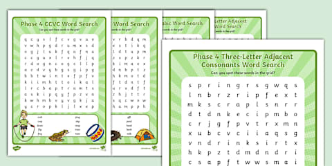 Phase 4 Phonics Word Search