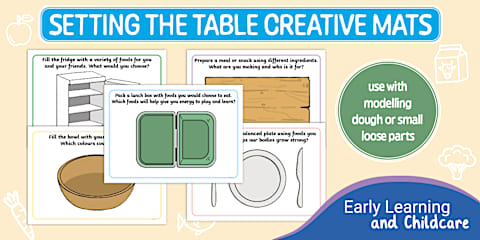 Setting the Table Children's Activity Ideas
