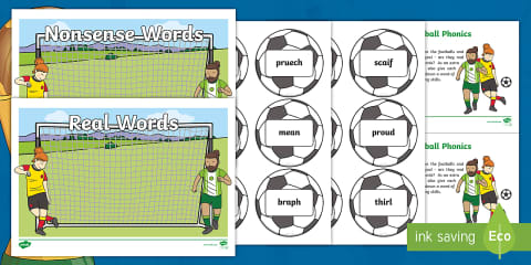 Football Score a Goal! Phase 2 Phonics Game