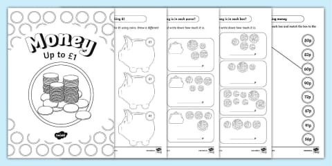 Money (up to 20p) Activity Booklet