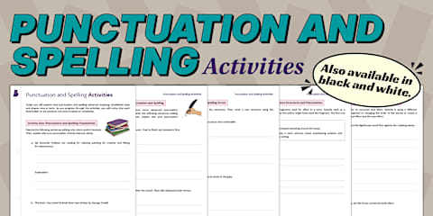 Years 9-10: Correct the Punctuation Activities