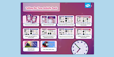 KS1 O'Clock and Half Past Activity Sheet