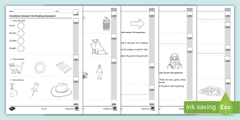 Australian Curriculum Year 2 English Assessment Spreadsheet