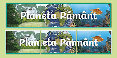 Planeta Pământ – Desen de colorat