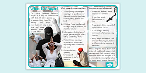 Why Do Christians Pray? Information Poster