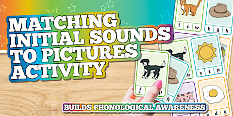 Preschool: Literacy- Beginning Sound Matching Card
