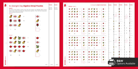 St. George's Day: Crossword Activity