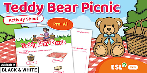 ESL Doodle Teddy Bear Picnic [Kids, Pre-A1]