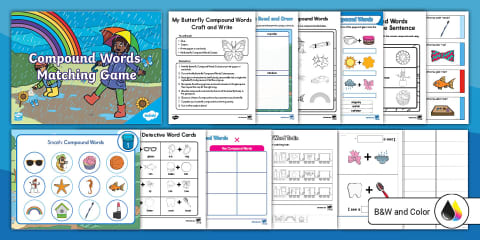Compound Words Mini Book