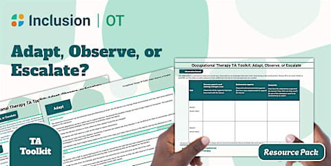 Occupational Therapy Classroom Observation Checklist and Screening Tool