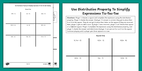 Sixth Grade Distributive Property Task Cards