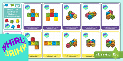 Interlocking Cubes Alphabet Challenge Cards