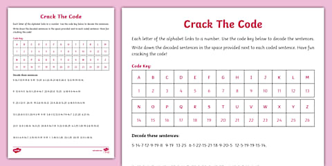 Secret Codes Activity