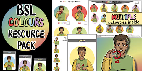 Colors British Sign Language (BSL) Video Pack