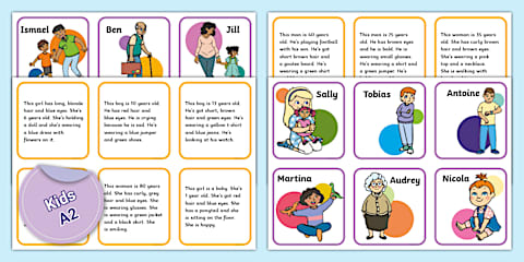 Describing Appearance Task Cards for ELL