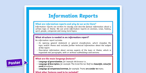 Writing Frame - Planning a Report