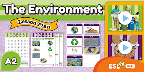 ESL The Environment Flashcards [Kids, A2]