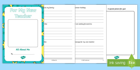 What I Want My Teacher to Know Worksheet