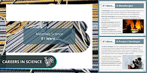 A-Z of Science Careers Activity Sheet