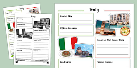 KS1 Italy Activity Booklet