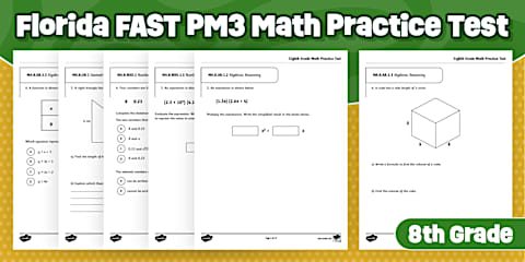 Sixth Grade Math Practice Test | Florida FAST PM3 Test Prep