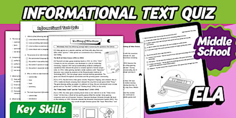 Sixth Grade Informational Text Structure Unit Pack
